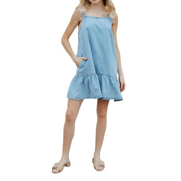 MABLE | Dresses | New Mable Bow Denim Dress In Blue | Poshmark